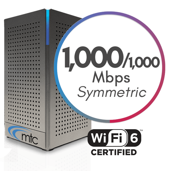MTC Fiber 1 Gig Lightning Fast Fiber Internet